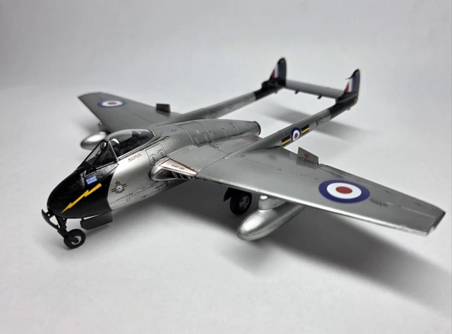 AIRFIX DE HAVILLAND Vampire FB.9 1:48 Model Kit Built For Display £24. ...