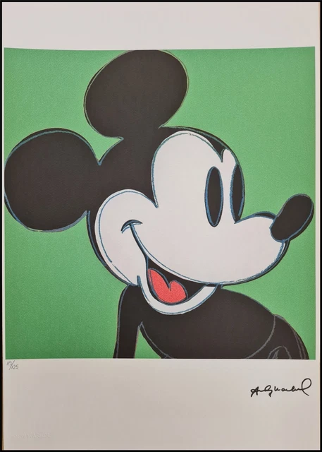 ANDY WARHOL * Mickey Mouse * signed lithograph * Kunstdruck * limited ...