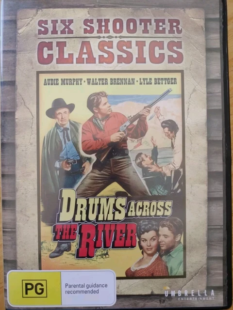 SIX SHOOTER CLASSICS Drums Across The River DVD Audie Murphy VGC ...