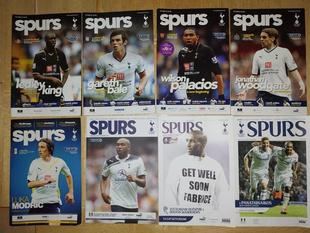 TOTTENHAM SPURS 8 Home Programme Bundle From The Period 2008 To 2012 £3 ...