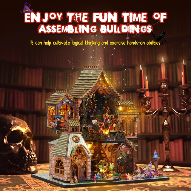 Diy Miniature Dollhouse Kit 1 24 Scale 3d Wooden Dollhouse Making Kit