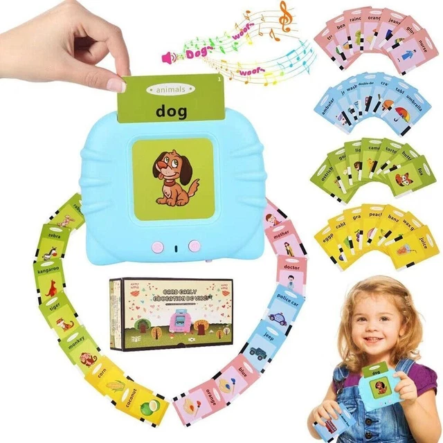 MACHINE LEARNING ENGLISH Toy Talking Flash Cards Words Learning Cards ...