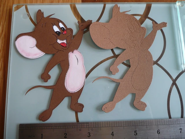 5 JERRY MOUSE From Tom & Jerry Large Die Cuts Card Making Toppers EUR 2 ...