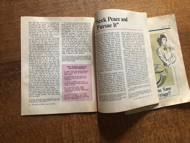 2 OLD WATCHTOWER Rutherford Booklets Vintage Jehovah's Witness July ...