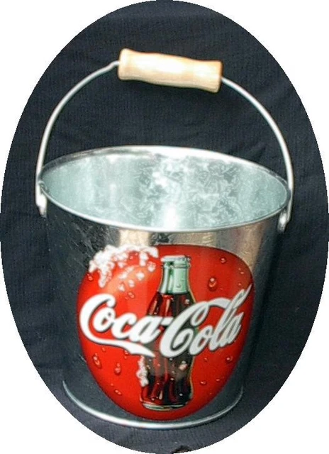 COCA COLA PAIL, Bucket, Planter Red Dot Logo 2000 New Old Stock £16.80 ...