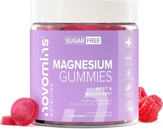 ADULT MAGNESIUM GUMMIES Sugar Free - High Strength 1636mg Magnesium ...