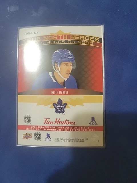 2025-26 UD TIM Hortons True North Heroes Mitch Marner #TNH-12 Maple ...