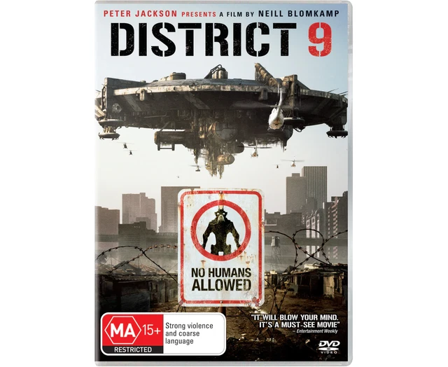 DISTRICT 9 MOVIE DVD Sci Fi Action - Peter Jackson - Region 4 - Brand ...