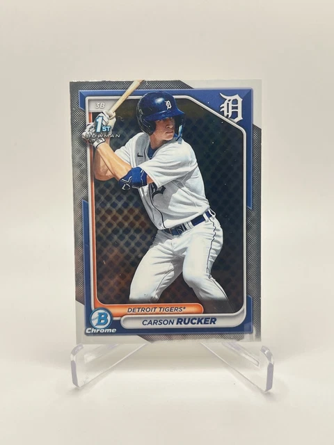 ️ #BCP-65 CARSON Rucker 1st 2024 Bowman Chrome Detroit Tigers ️ EUR 3 ...