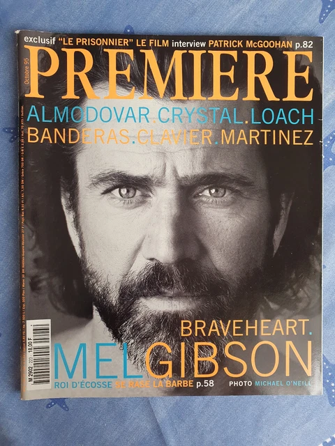 PREMIERE N°223 OCTOBRE 1995 Mel Gibson Almodovar Loach Banderas Clavier ...