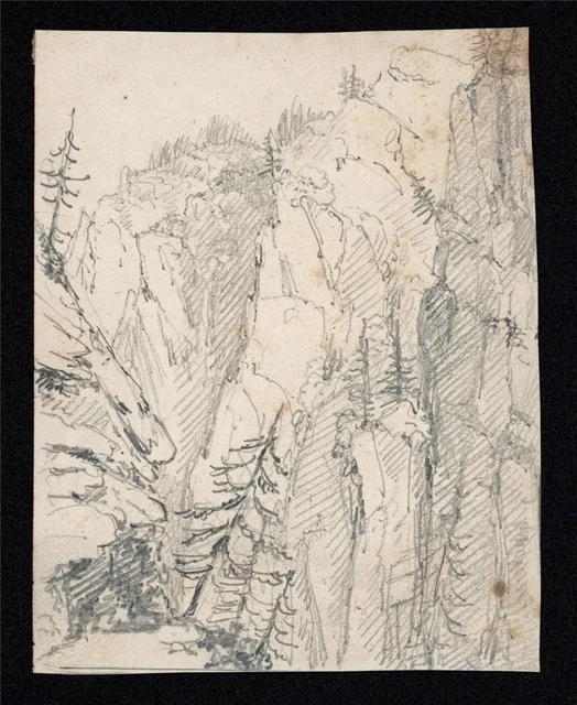 ISABELLA GALTON SMALL Pencil Drawing Viamala Via Mala Switzerland ...