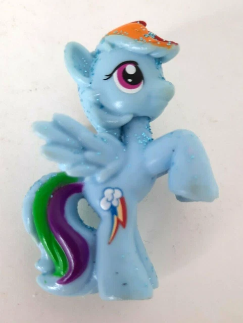 MY LITTLE PONY (MLP, FiM) Rainbow Dash Mini Figure 2" Figure. Glitter ...