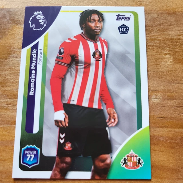 ROMAINE MUNDLE RC Topps Premier League 2025/2026 25/26 Sunderland ...