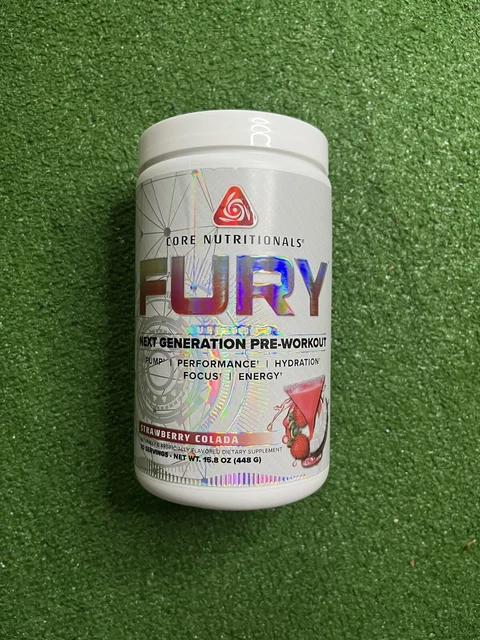 CORE NUTRITIONALS FURY Pre Workout Energy Focus Power 20 Serv ...
