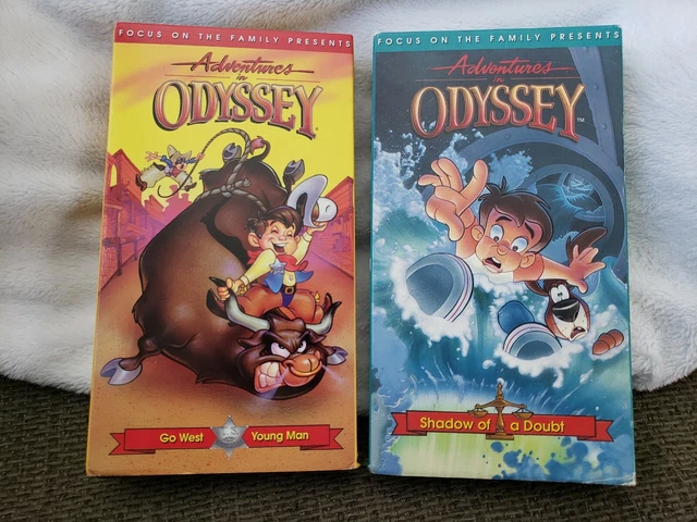 ADVENTURES IN ODYSSEY VHS~Go west young man~Shadow of Doubt Focus on ...