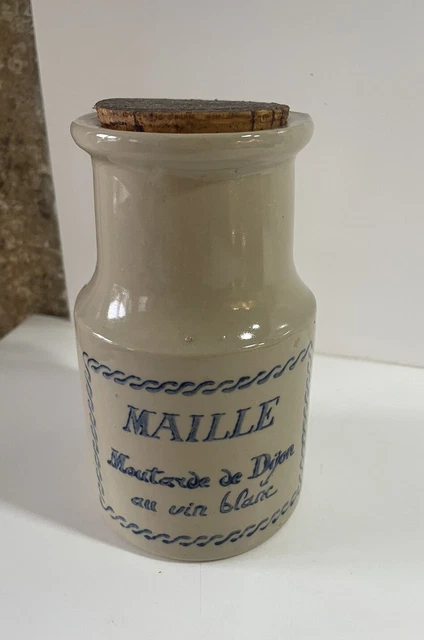 ANCIEN POT DE Moutarde Moutardier Maille Collection Déco Cuisine Rétro ...