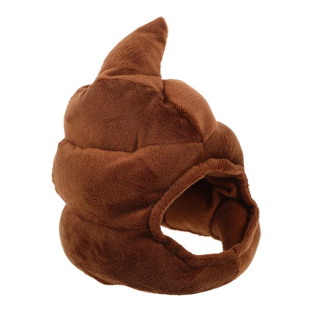 HALLOWEEN POOP HAT Funny Stuffed Poop Hat Novelty Costume Hat Carnival ...