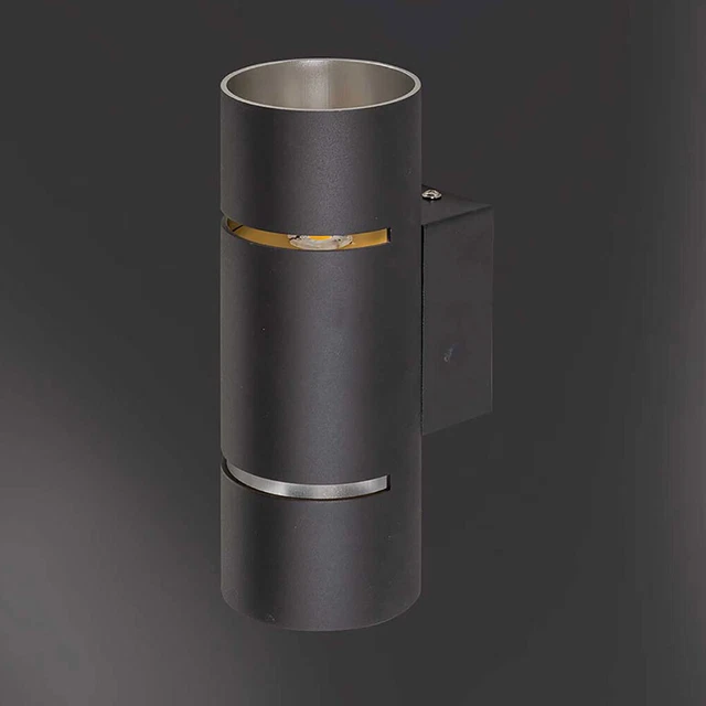 SPOT MURAL HAUT Bas Applique Murale LED Design Mirroir Noir Lampe Salle ...