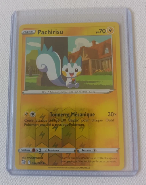 CARTE POKÉMON REVERSE Pachirisu 052/172 EB09 Stars Etincelantes FR NEUF ...