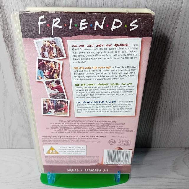 FRIENDS SERIES 4 Episodes 5.8 Vhs Tape - Rare Retro Movie Series Comedy ...