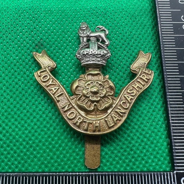 ORIGINAL WW1 / WW2 British Army Loyal North Lancashire Regiment Cap ...
