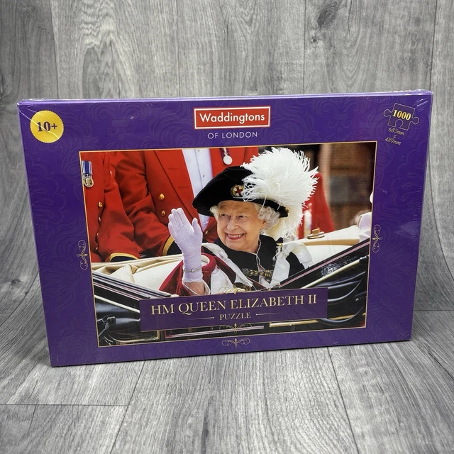 HM QUEEN ELIZABETH II Waddingtons 1000 Piece Royal Family Jigsaw Puzzle ...