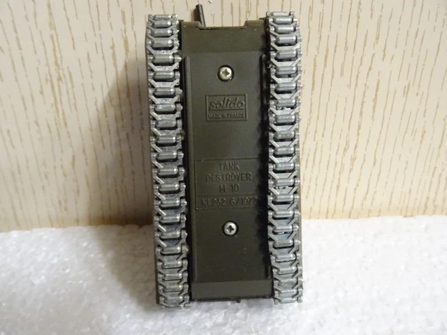 SOLIDO ANCIEN VEHICULE Tank Militaire Destroyer M10 Us Kaki Fonce Tbe S ...