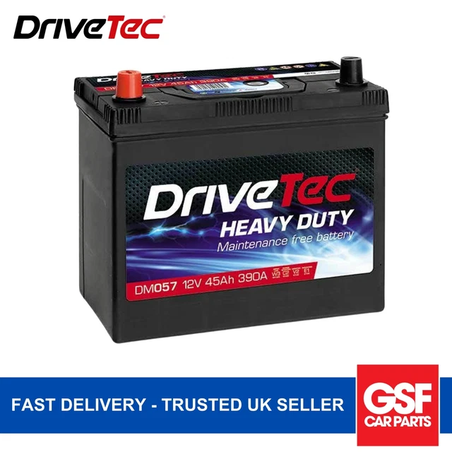 DRIVETEC BATTERY DM057 12V 45Ah 390A For Toyota Yaris Verso / Fun Cargo ...