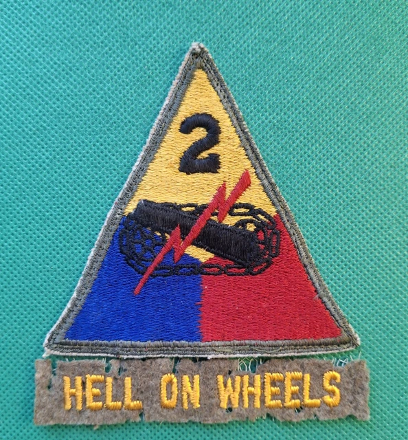 US ARMY WW2 2nd Armored Div. 3.5" Patch W/Detached Tab £27.48 - PicClick UK