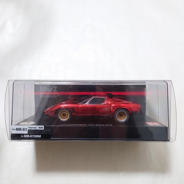KYOSHO MINI-Z AUTO Scale Lamborghini Miura Jota SVR Chrome Red MZP36CR ...