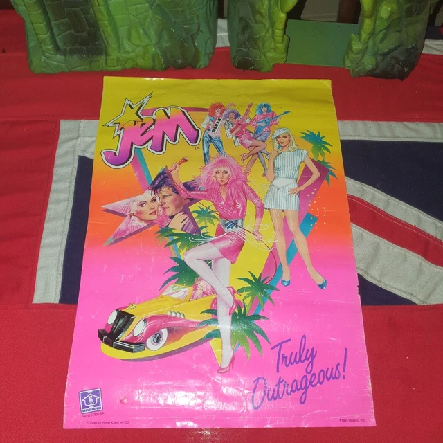 VINTAGE JEM AND THE HOLOGRAMS Truly Outrageous Poster 14" x 20 ...