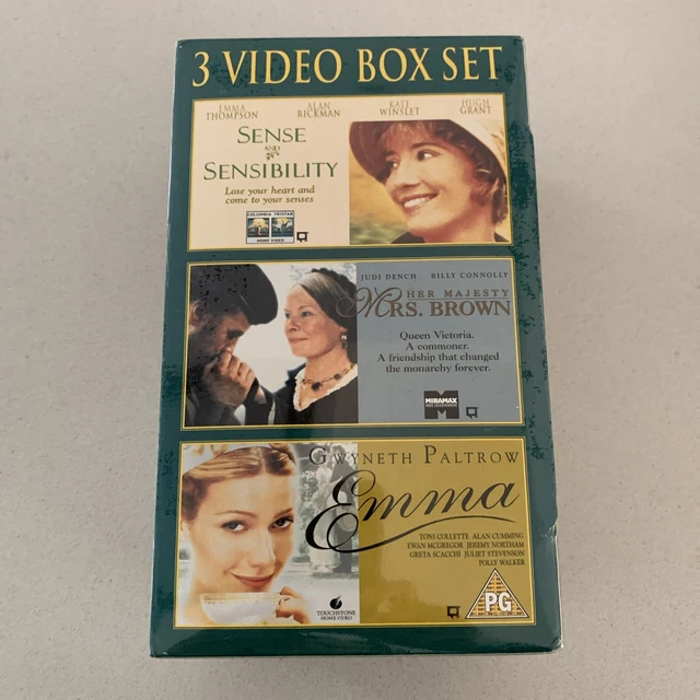 VHS BOX SET of videos - Emma; HM Mrs Brown; Sense and Sensibility £0.99 ...