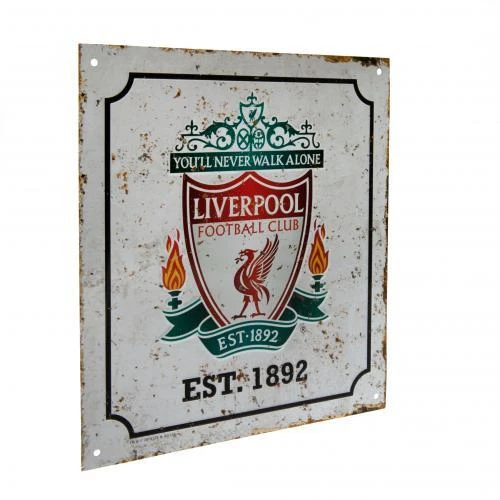 LIVERPOOL FC - Liverpool FC Retro Logo Sign - New Metal Signs - K300A £ ...