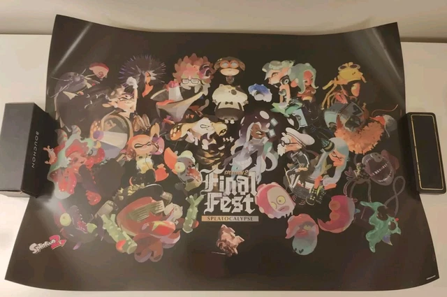 SPLATOON 2 FINAL Fest 50cm x 70cm My Nintendo Poster #1 Splatocalypse £ ...