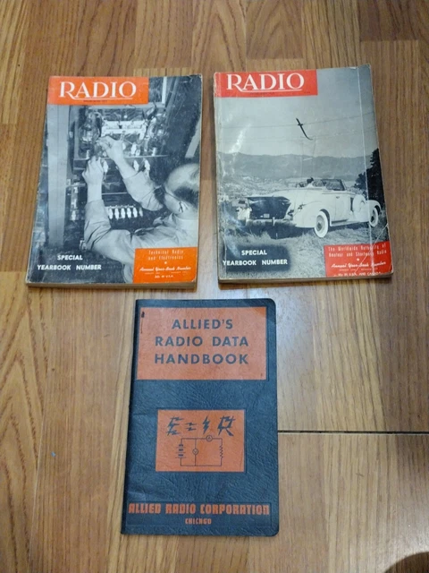 WORLD WAR II Era Radio Magazines (2) Plus 1943 Allied's Radisson ...