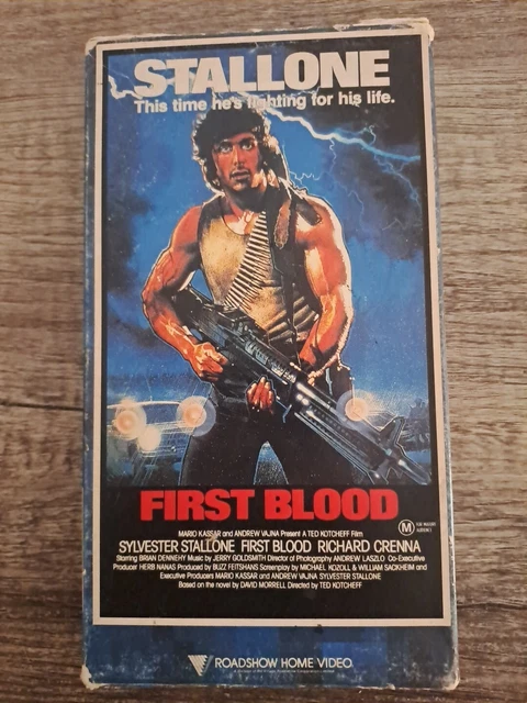 VINTAGE FIRST BLOOD [VHS] Roadshow Home Video (Stallone) $19.95 ...