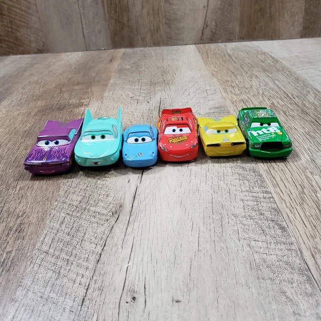 DISNEY PIXAR CARS Mini Racers Die Cast Vehicles Mattel Lot of 6 ...