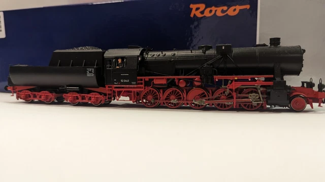 DAMPFLOKOMOTIVE BR 52, DB DC digital Sound Roco 70276, neuwertig EUR ...