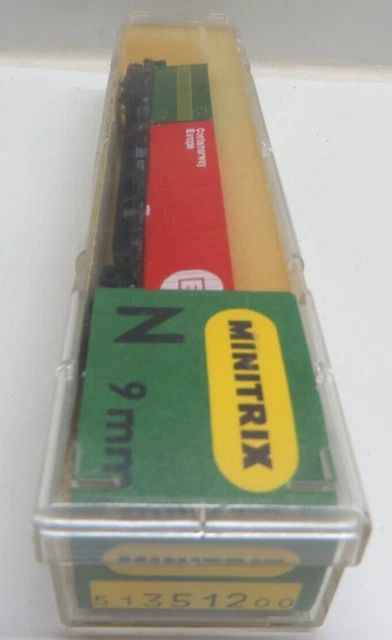 MINITRIX 3512 N Stake Wagon With 2 Containers 4-achsig short Coupling ...
