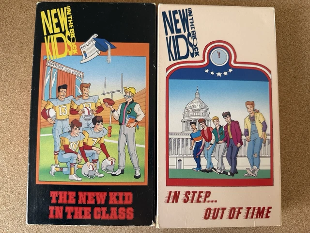 VINTAGE 2-VHS 1990 NEW KIDS ON THE BLOCK Cartoons Donnie Wahlberg - CBS ...