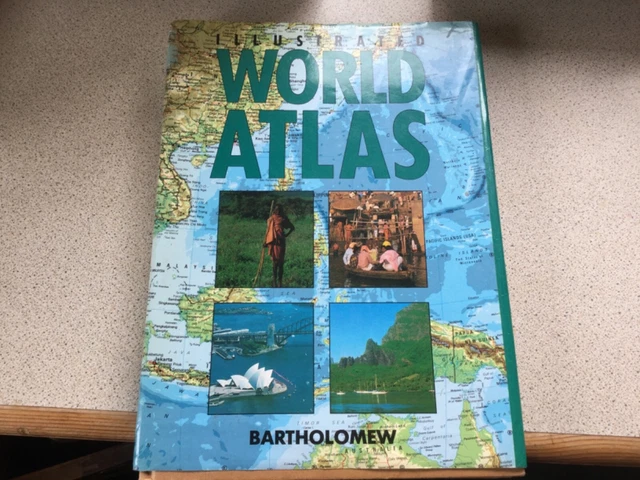ILLUSTRATED WORLD ATLAS by John Bartholomew and Son (Hardback, 1987) £6.96 - PicClick UK