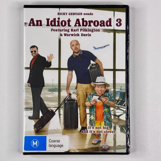 AN IDIOT ABROAD Series 3 DVD R4 PAL Brand New Sealed Tracked Postage ...