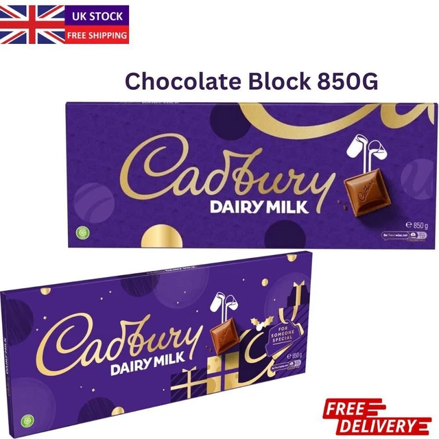 CADBURY DAIRY MILK Giant Chocolate Block Gift Bar 850g Extra Large ...