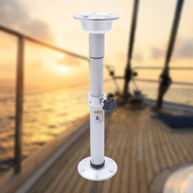 RV BOAT DETACHABLE Pedestal Table Base Adjustable Table Pedestal Stand ...