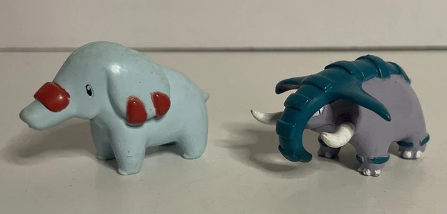 POKEMON TOMY PVC figures Figurines Phanpy Donphan EUR 35,00 - PicClick FR