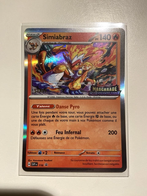 CARTE POKÉMON SIMIABRAZ Staff SVP 116 Neuf EUR 175,00 - PicClick FR