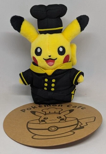 PASTRY CHEF PIKACHU Pokemon Cafe Japanese Exlcusive Plush Keychain NWT ...
