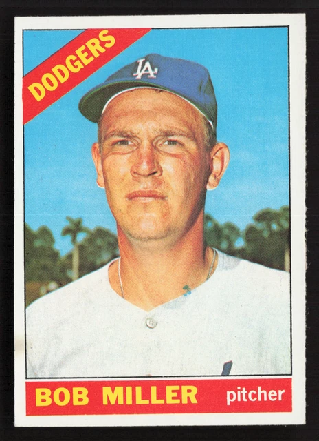 BOB MILLER 1966 Topps #208 Los Angeles Dodgers VG-EX MK b EUR 3,28 ...