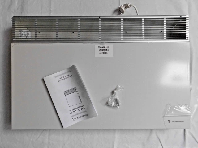 WANDHEIZER HEIZKÖRPER WANDKONVEKTOR elektrisch 2000 Watt mit Stecker neuwertig EUR 99,95 ...