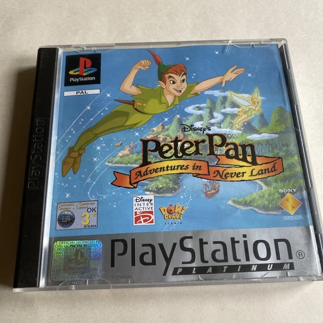 SONY PS1 PLAYSTATION 1 Platinum Peter Pan Adventures in Never Land 2002 ...